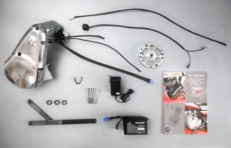 Electric starter set SR500 ” XSTART” models 1978-1994 – Motogadgets